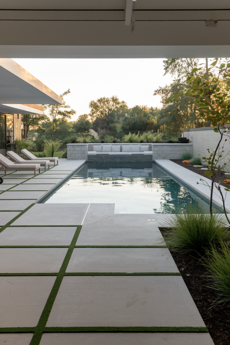 37 Pool Deck Ideas for Above Ground and Inground Pools with DIY and ...