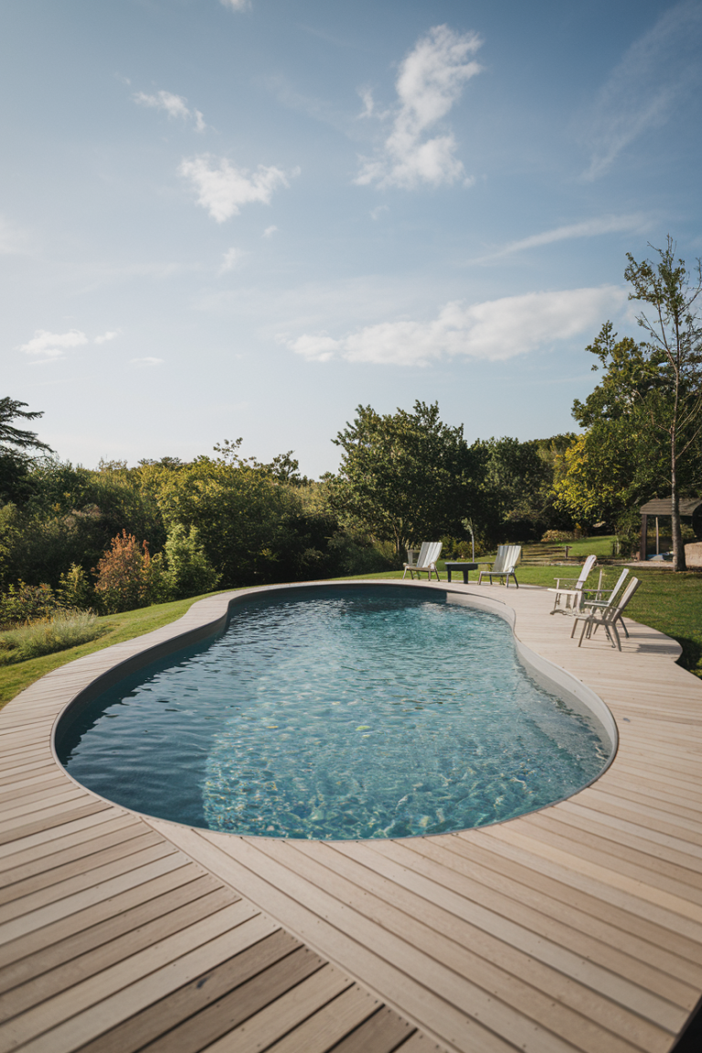 37 Pool Deck Ideas for Above Ground and Inground Pools with DIY and ...