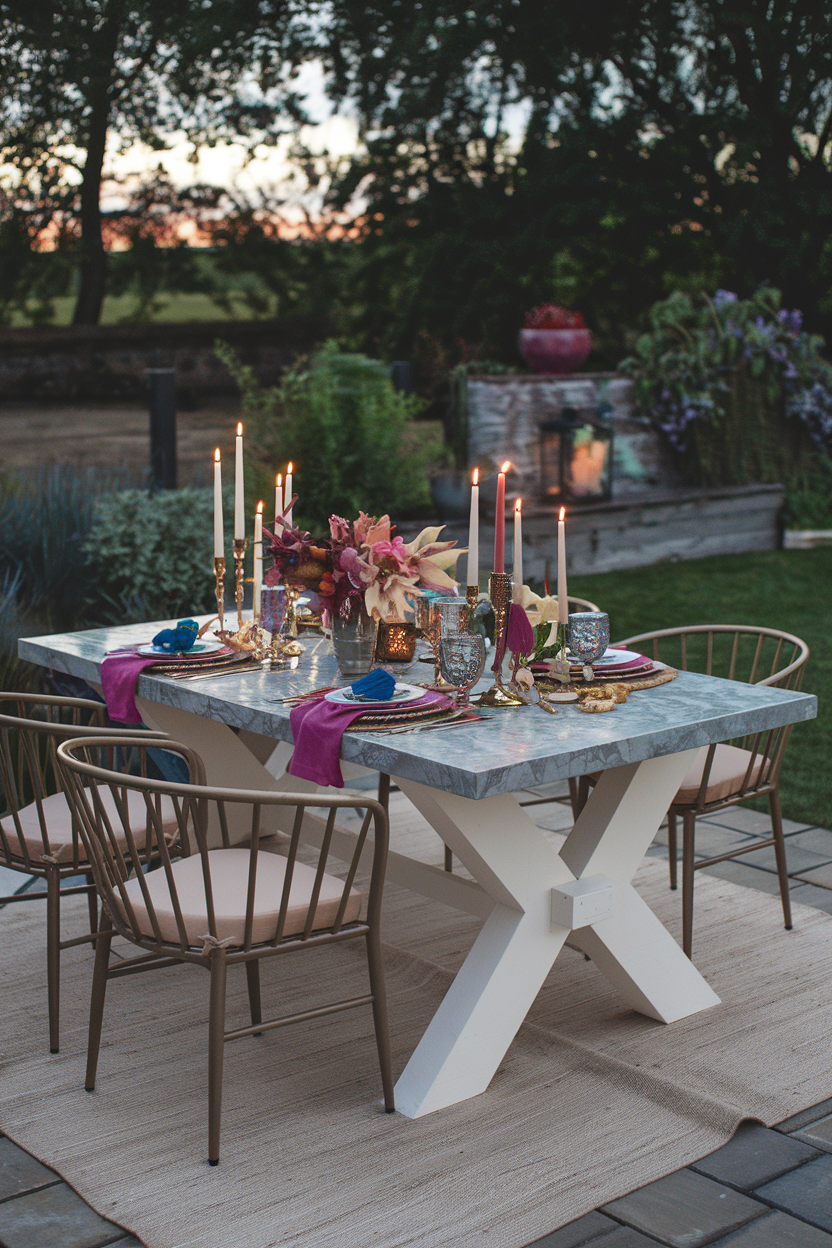 39 Outdoor Table Decor Ideas for Stylish Garden Parties, Boho Vibes ...