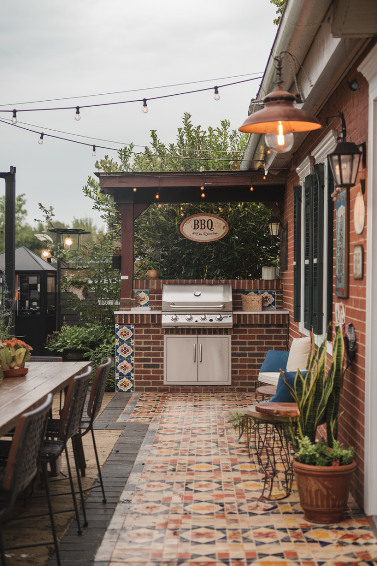 38 Outdoor BBQ Area Ideas for Stylish & Functional Backyard Grilling Spaces