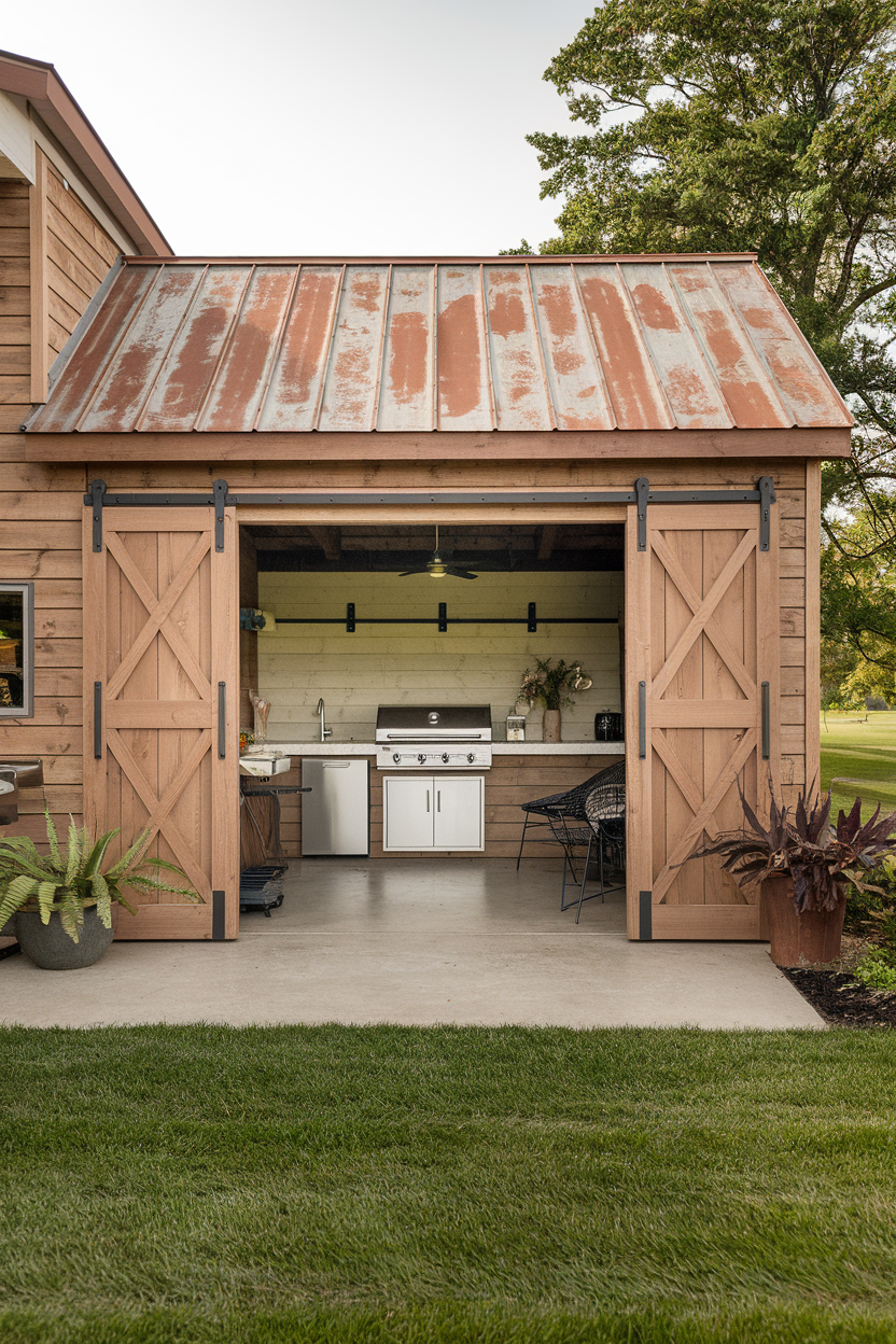 38 Outdoor BBQ Area With Roof Ideas – Stylish Grill Spaces, Covered ...