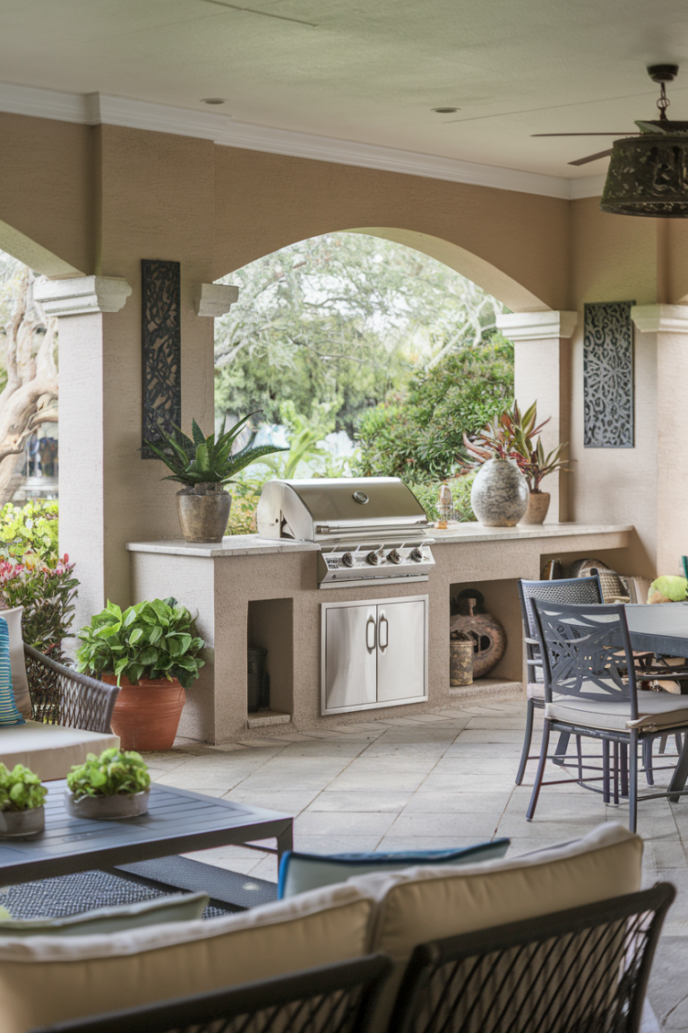 38 Outdoor BBQ Area Ideas for Stylish & Functional Backyard Grilling Spaces
