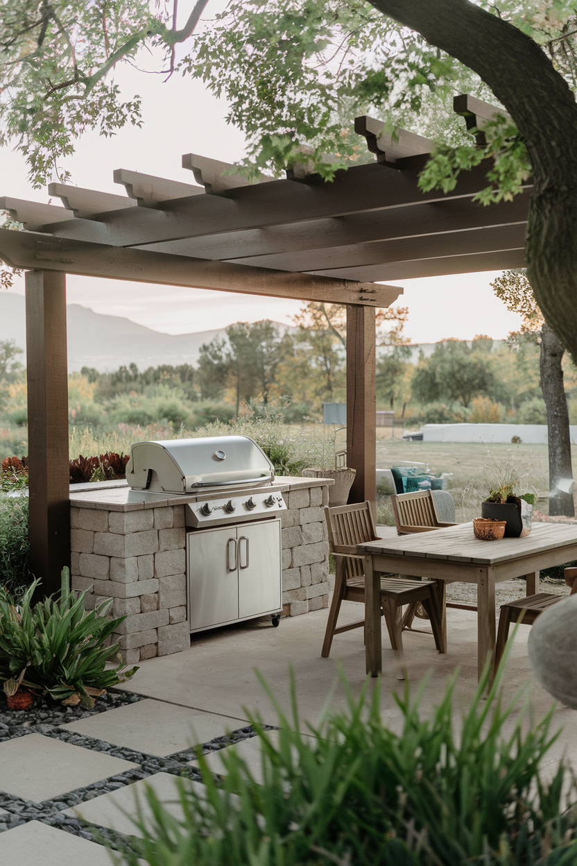 38 Outdoor BBQ Area Ideas for Stylish & Functional Backyard Grilling Spaces