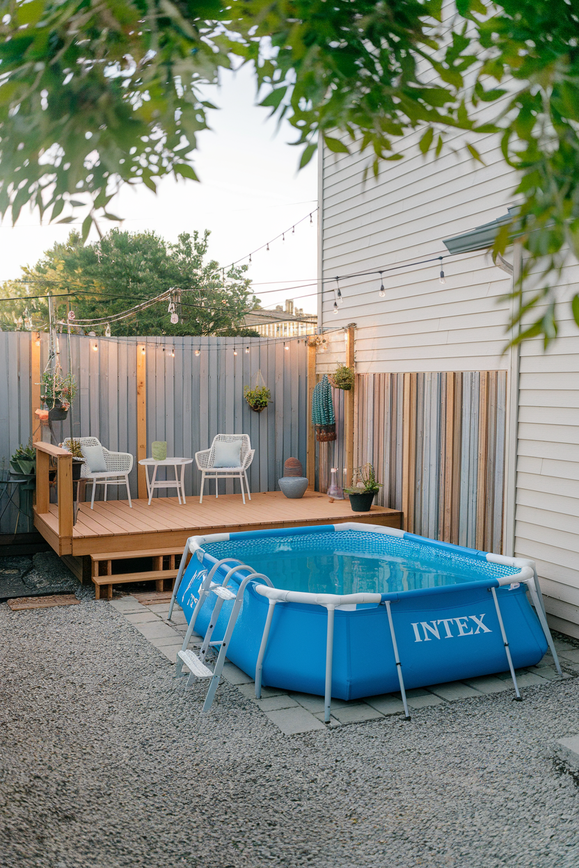 37 Above Ground Pool Deck Ideas for DIY Builds, Small Yards, Budget ...