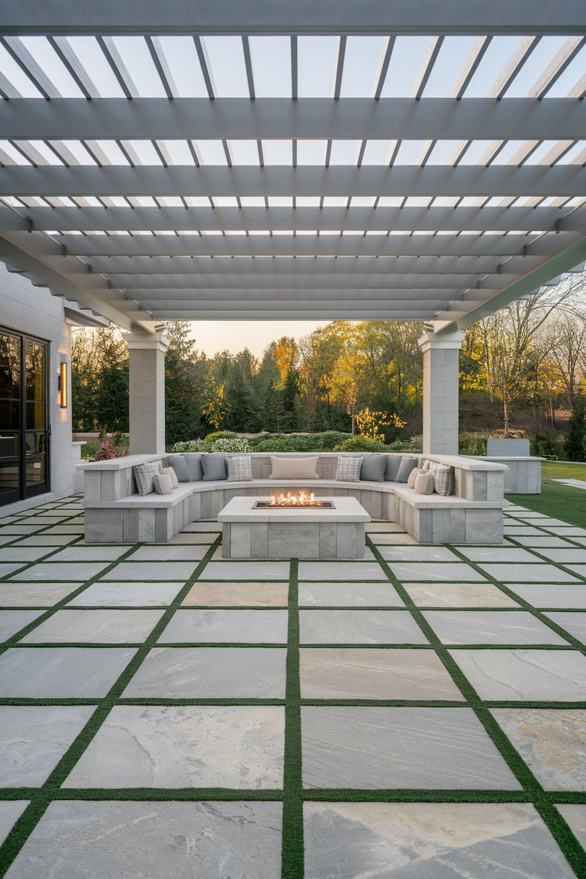 39 Creative Paver Patio Ideas 2025 for Backyard Layouts With Fire Pit ...