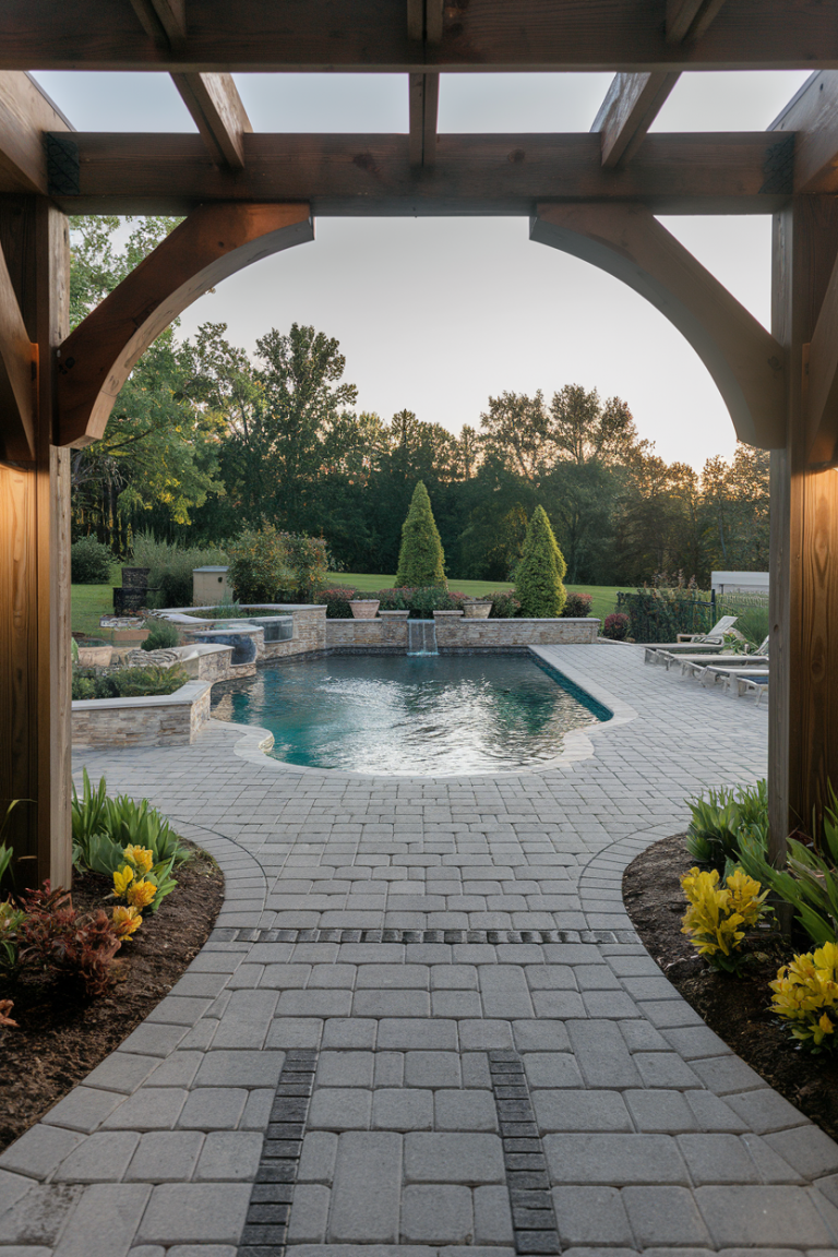 37 Pool Deck Ideas for Above Ground and Inground Pools with DIY and ...
