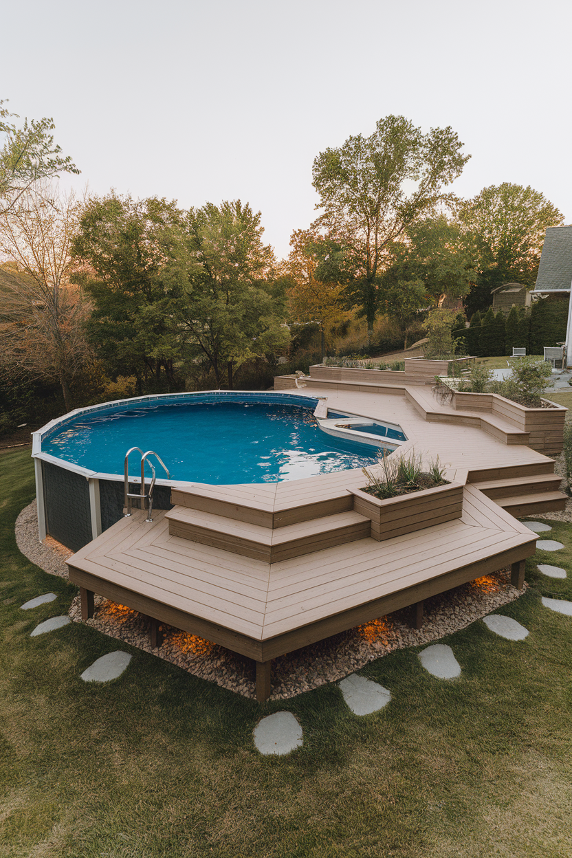 38 Pool Landscaping Ideas for a Stunning Backyard Oasis | Above Ground ...