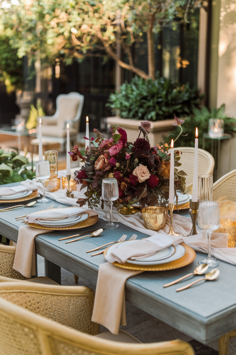 39 Outdoor Table Decor Ideas for Stylish Garden Parties, Boho Vibes ...