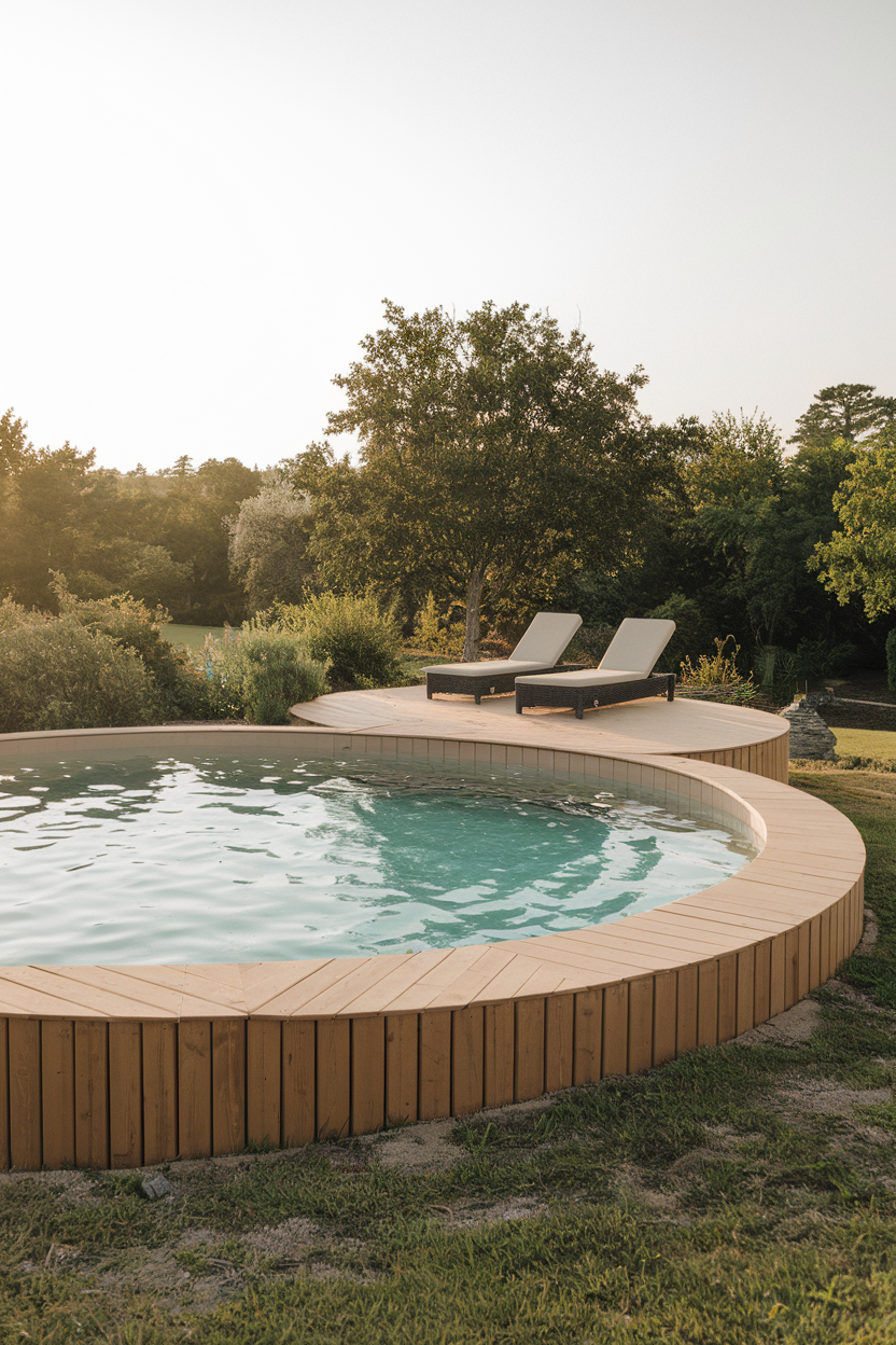 37 Pool Deck Ideas for Above Ground and Inground Pools with DIY and ...