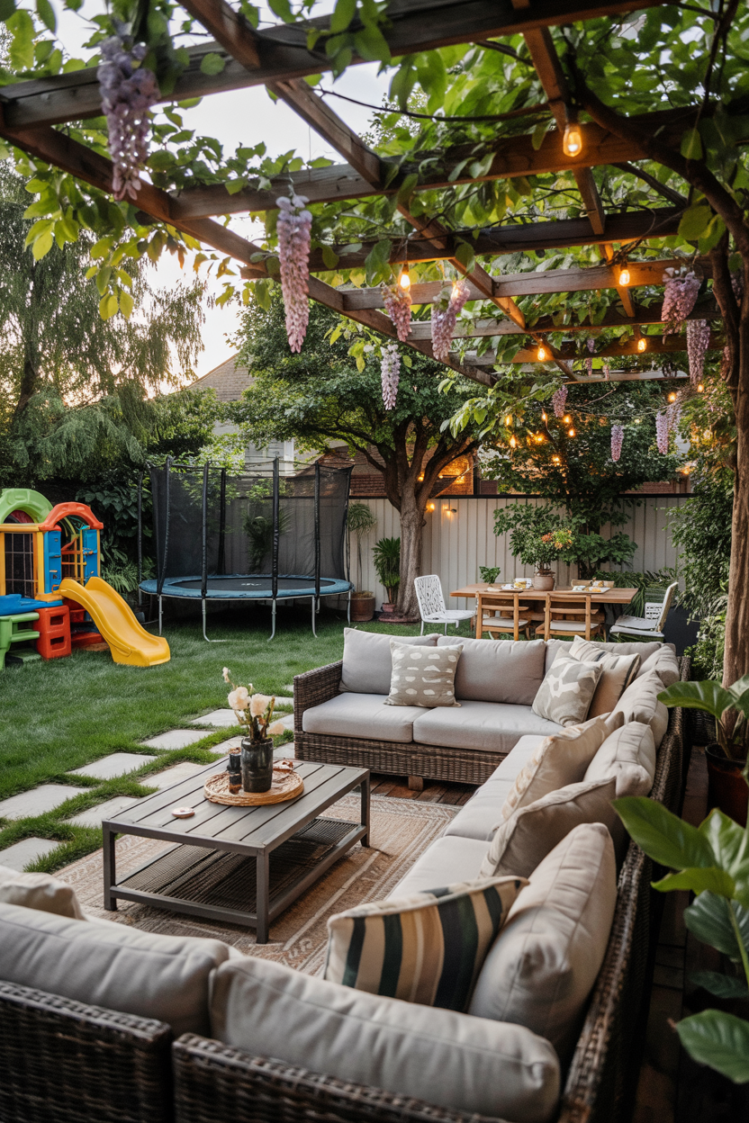 35 Family Backyard Layout Ideas for Kid Friendly, Cozy, Rustic, Pool ...