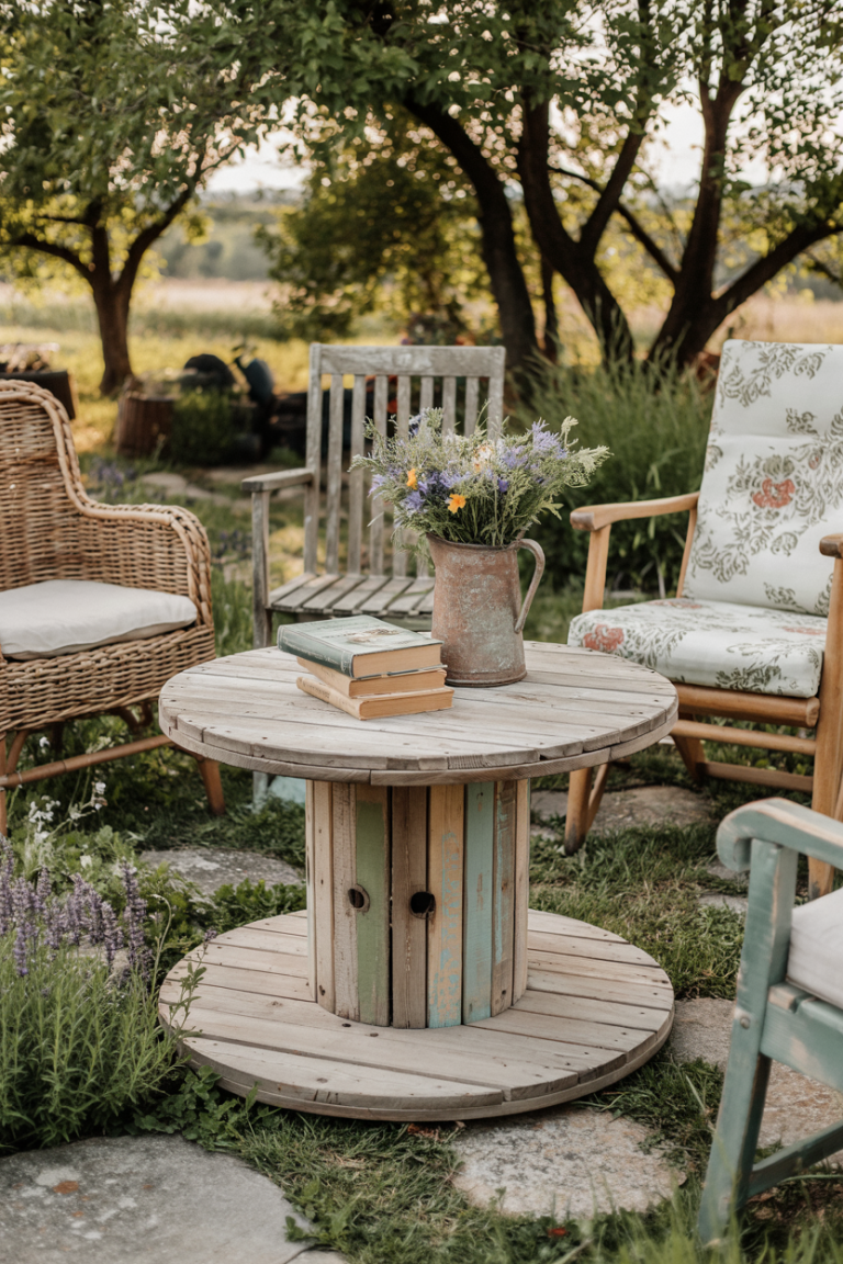 Patio Table Ideas for Backyard and Garden Spaces with Rustic Wood and ...