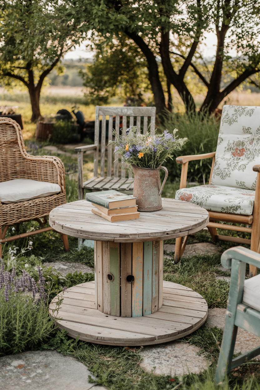 Patio Table Ideas for Backyard and Garden Spaces with Rustic Wood and ...