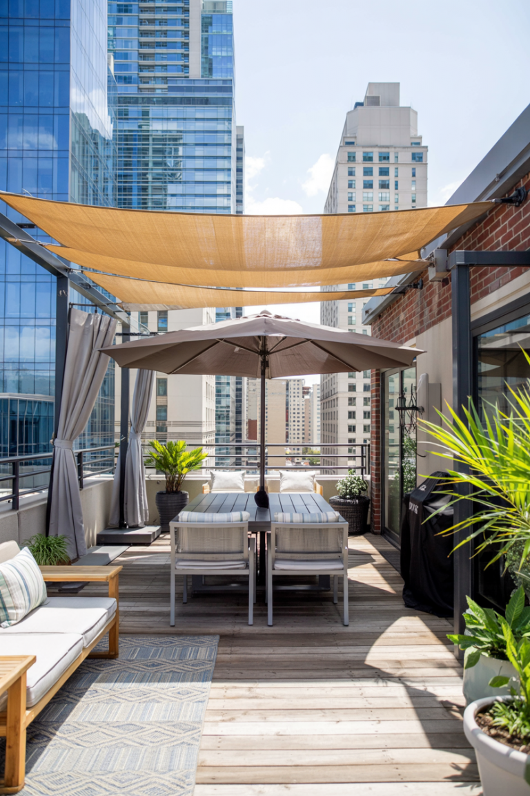 41 Patio Shade Ideas for Backyard, Rooftop, or Apartment Spaces That ...