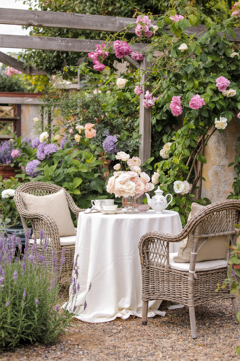 Patio Table Ideas for Backyard and Garden Spaces with Rustic Wood and ...