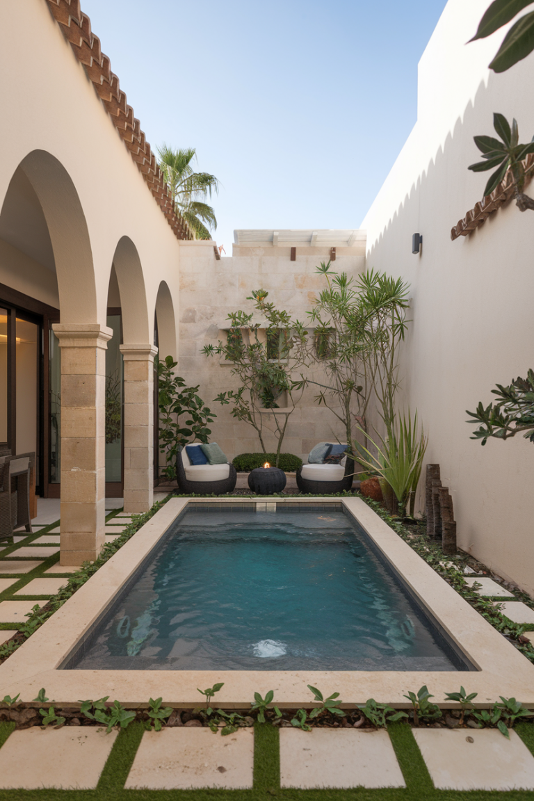 34 Outdoor Pool Designs for Modern, Luxury, and Villa Spaces With ...