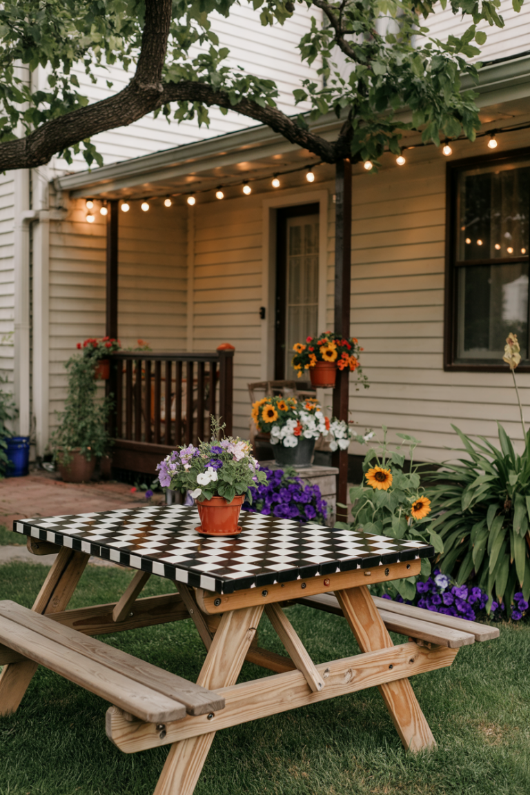 Patio Table Ideas 2025: 43 Unique Outdoor Styles from Rustic DIY to ...