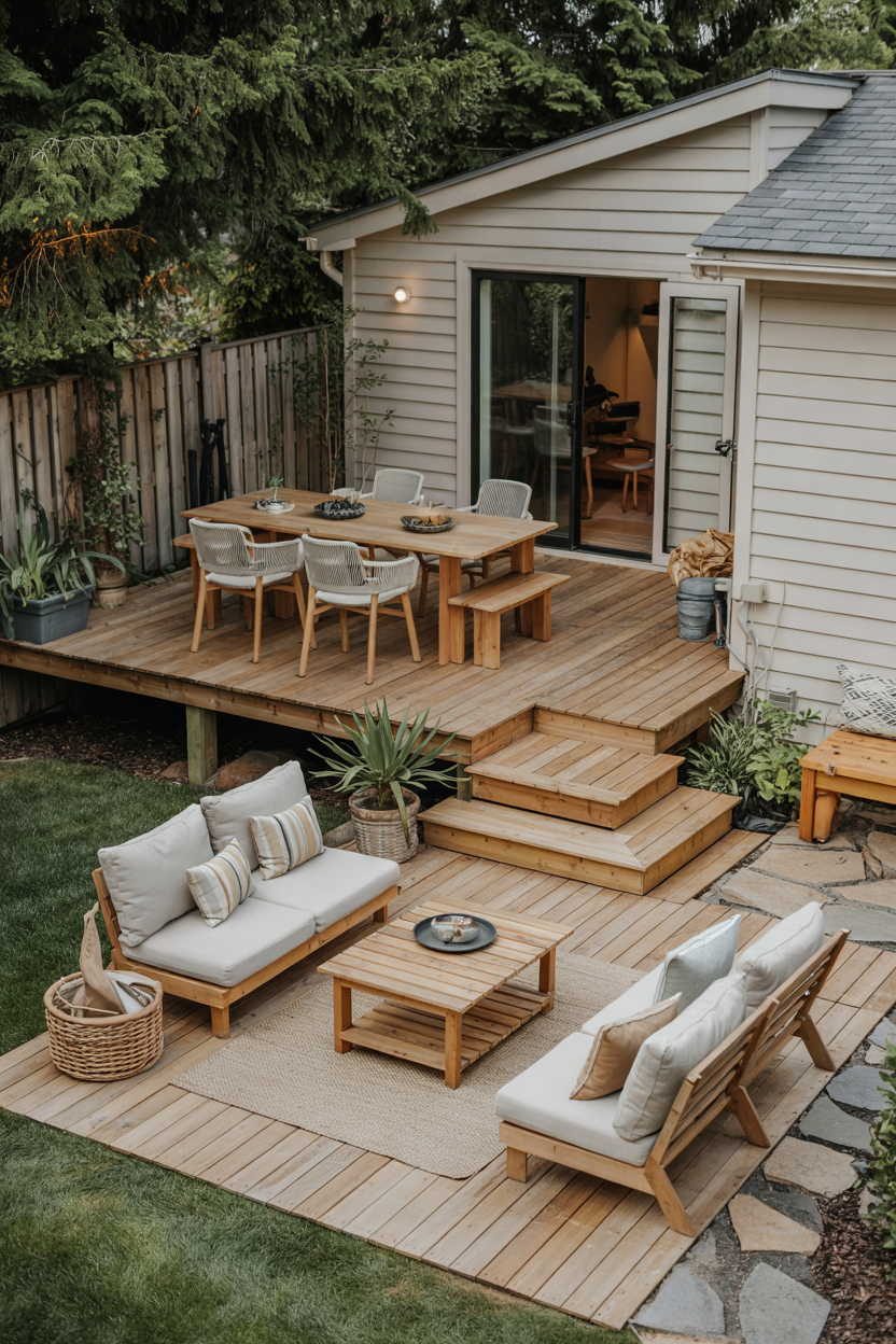 40 Backyard Deck Ideas for 2025 with DIY Layouts, Pools, Hot Tubs and ...