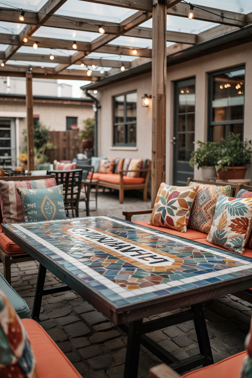 Patio Table Ideas for Backyard and Garden Spaces with Rustic Wood and ...