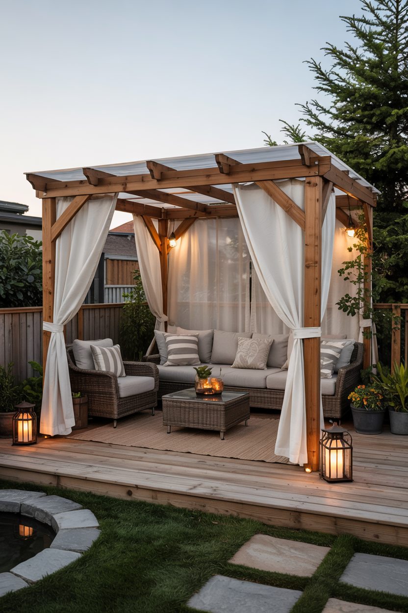 Pergola Ideas 2025 for patio backyard garden or terrace designs ...