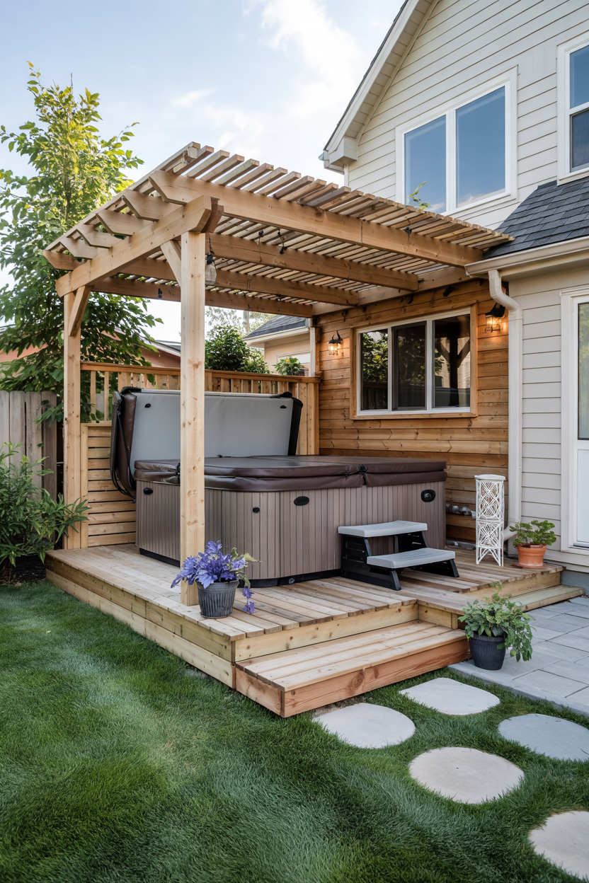 40 Backyard Deck Ideas for 2025 with DIY Layouts, Pools, Hot Tubs and ...