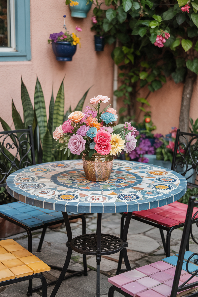 Patio Table Ideas 2025: 43 Unique Outdoor Styles from Rustic DIY to ...