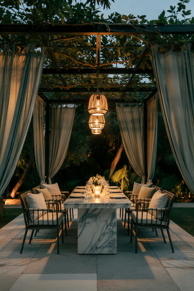 44 Outdoor Dining Area Ideas for Patios, Pergolas, Small Spaces, and ...