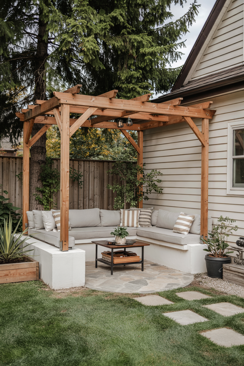 Pergola Ideas 2025 for patio backyard garden or terrace designs ...