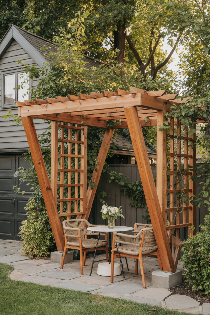 Pergola Ideas 2025 for patio backyard garden or terrace designs ...