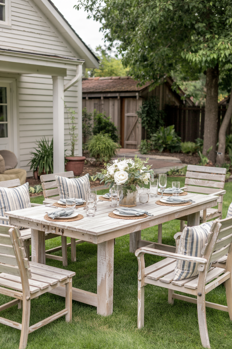 Patio Table Ideas 2025: 43 Unique Outdoor Styles from Rustic DIY to ...