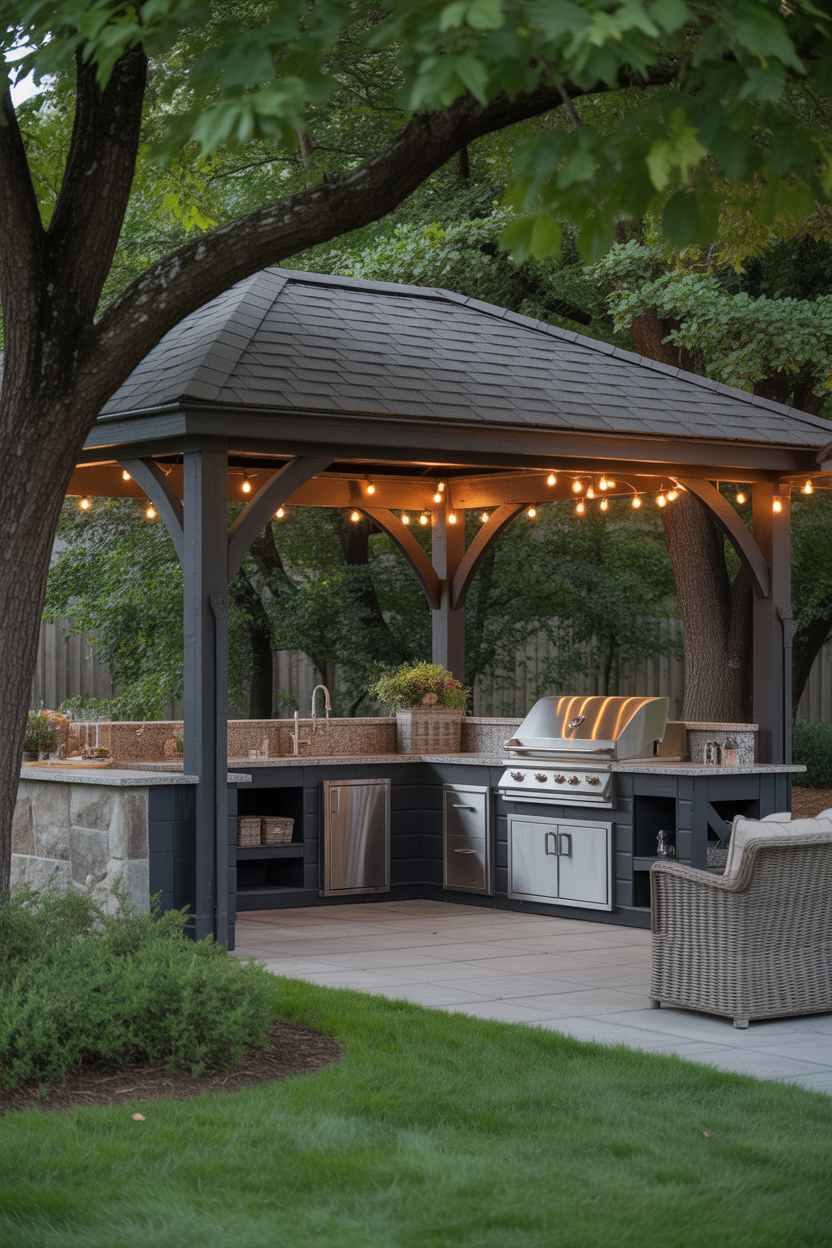 38 BBQ Shelter Ideas for Your Backyard Grill Area from DIY Projects to ...