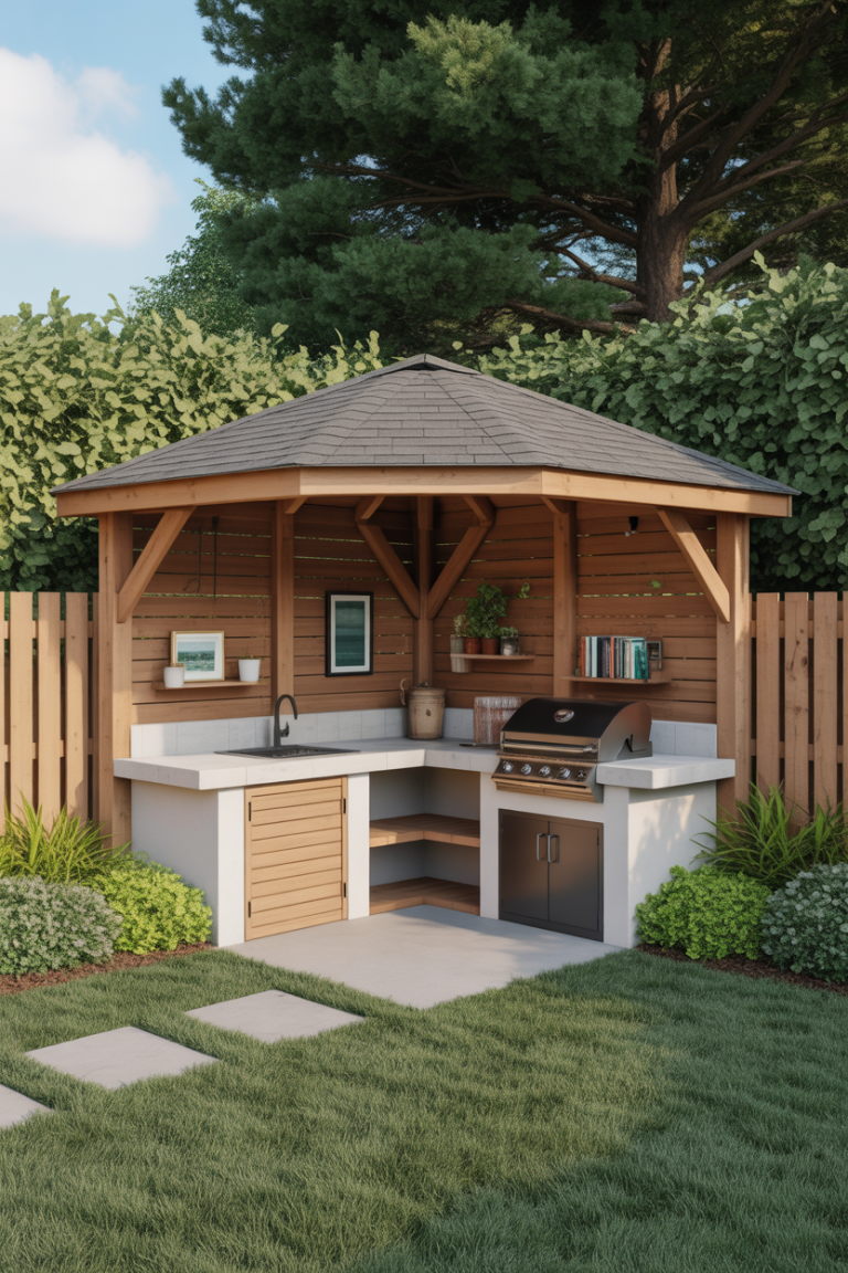 38 BBQ Shelter Ideas for Your Backyard Grill Area from DIY Projects to ...