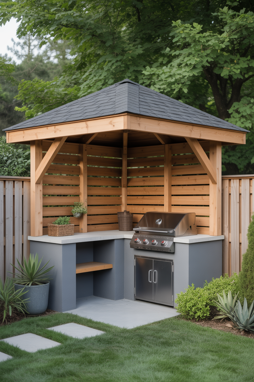 38 BBQ Shelter Ideas for Your Backyard Grill Area from DIY Projects to ...
