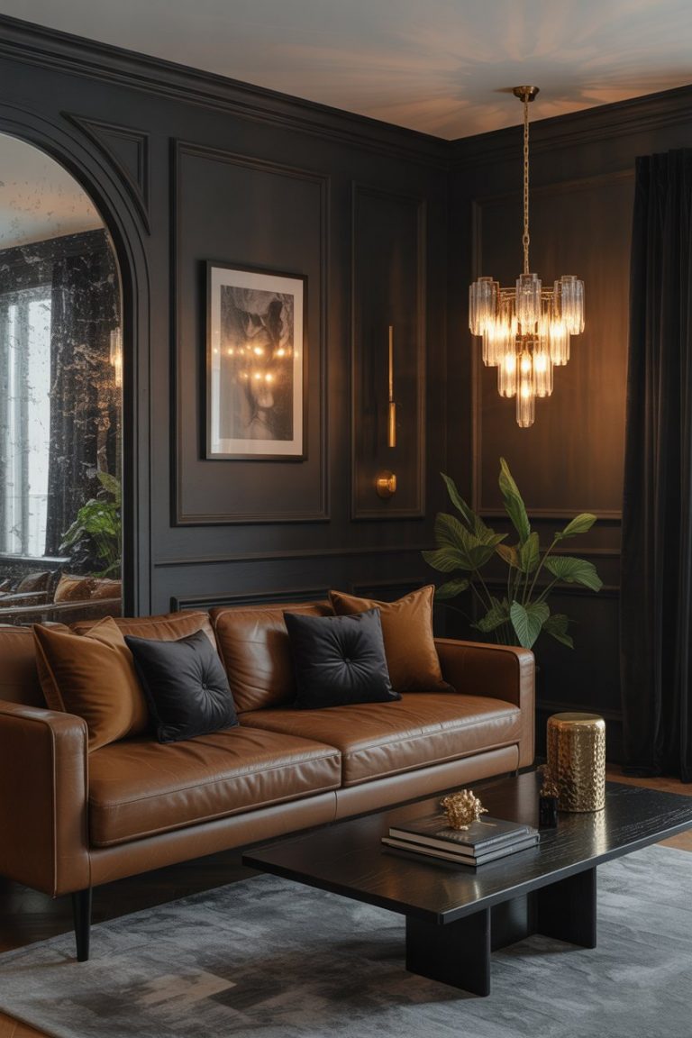 43 brown couch living room ideas for modern, cozy, boho, farmhouse, and ...