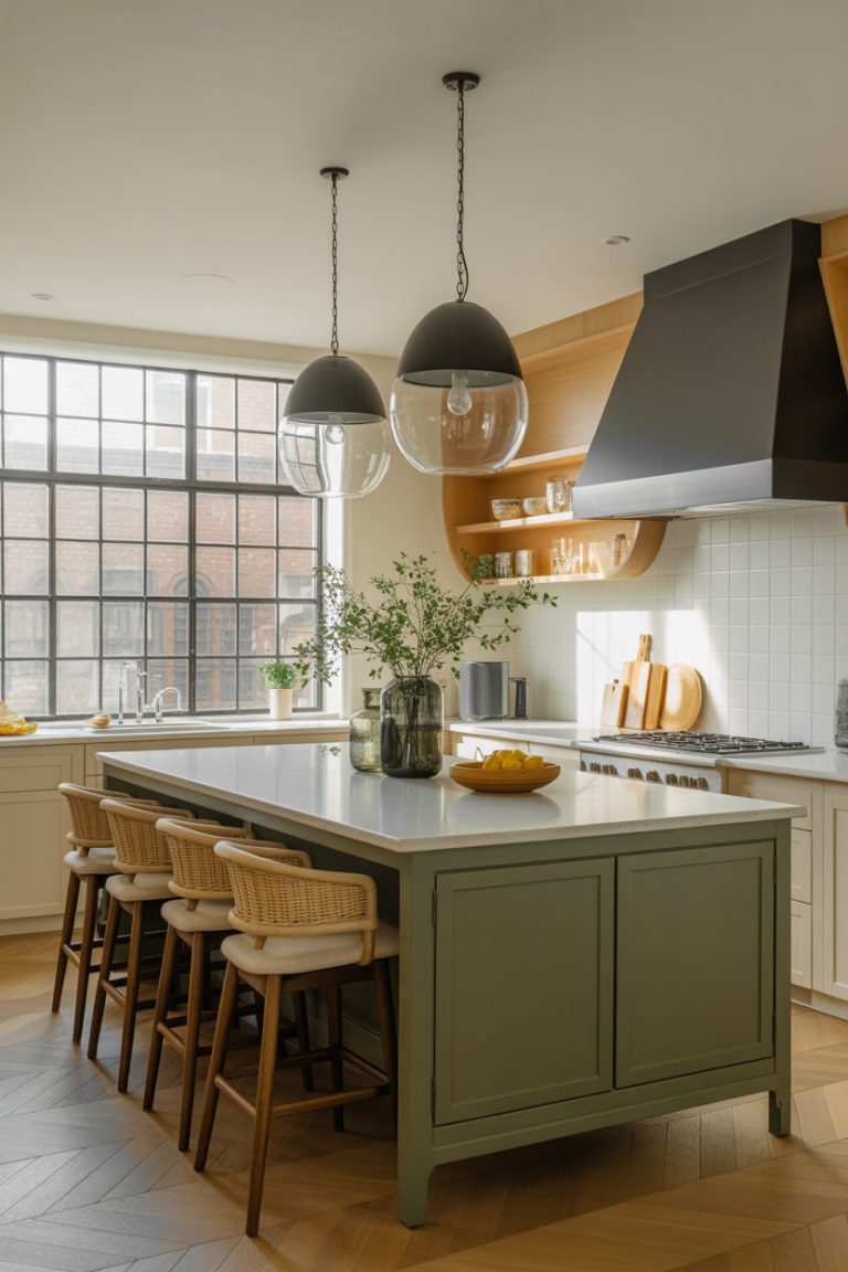Transitional Kitchen Ideas with Design 2025 Trends, Island Lighting ...