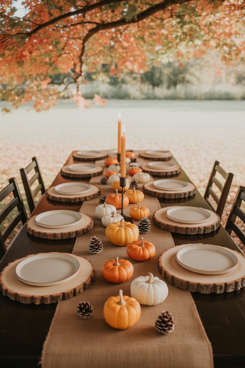 Fall Table Decor 2025 with Centerpieces Simple Autumn for Dining Room ...
