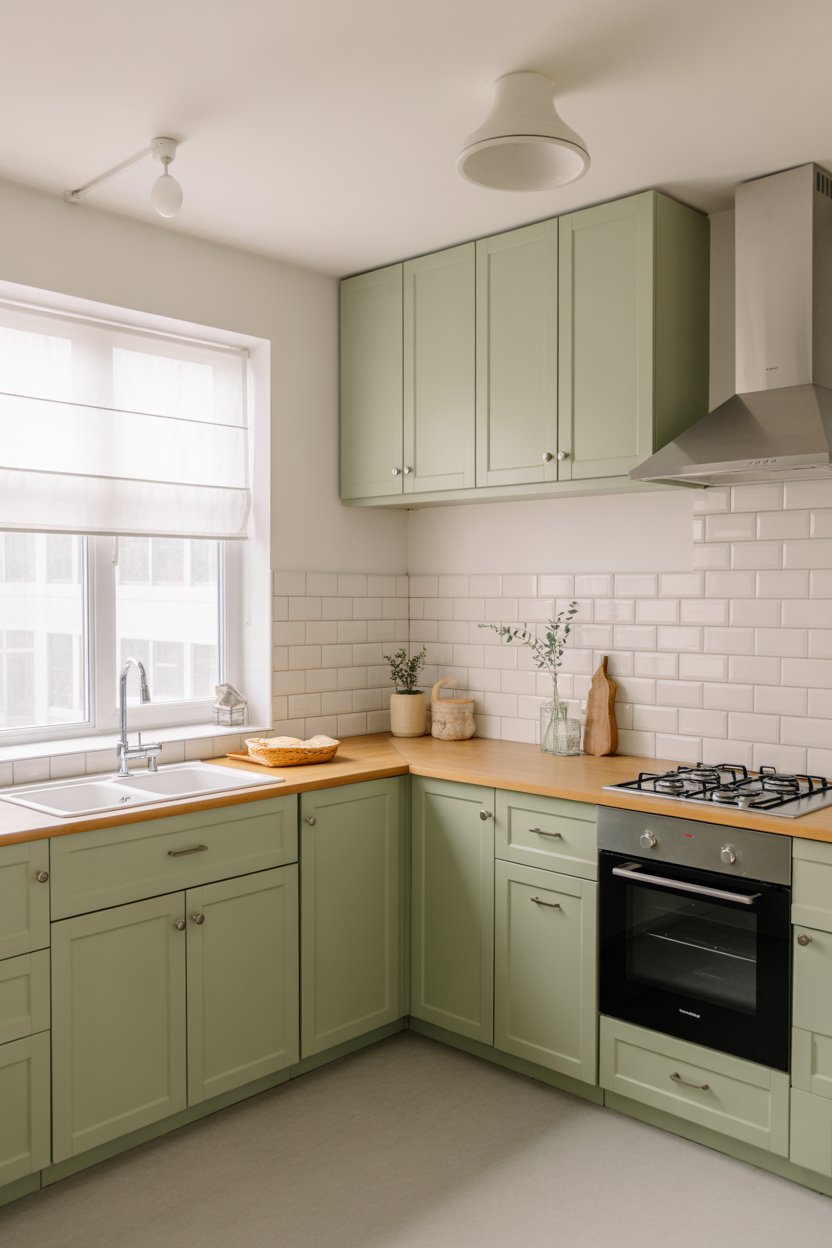 37 Sage Green Kitchen Ideas with Cabinets, Backsplashes, Countertops ...
