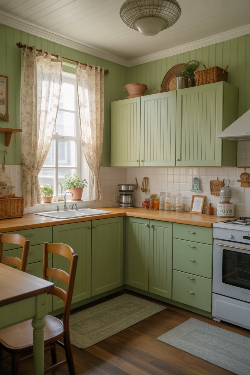 37 Sage Green Kitchen Ideas with Cabinets, Backsplashes, Countertops ...