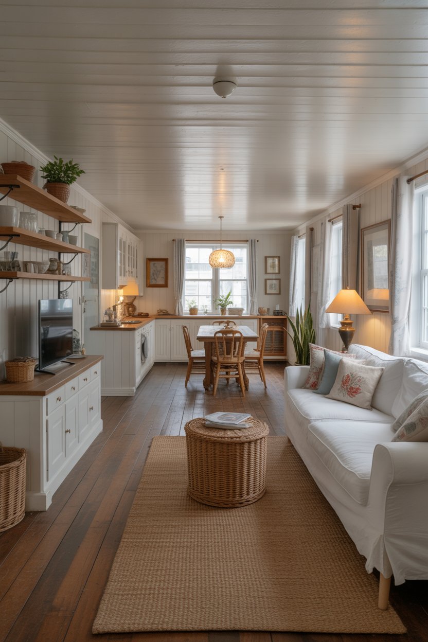 35 Cottage Living Room Ideas for Cozy Modern Farmhouse French Country ...