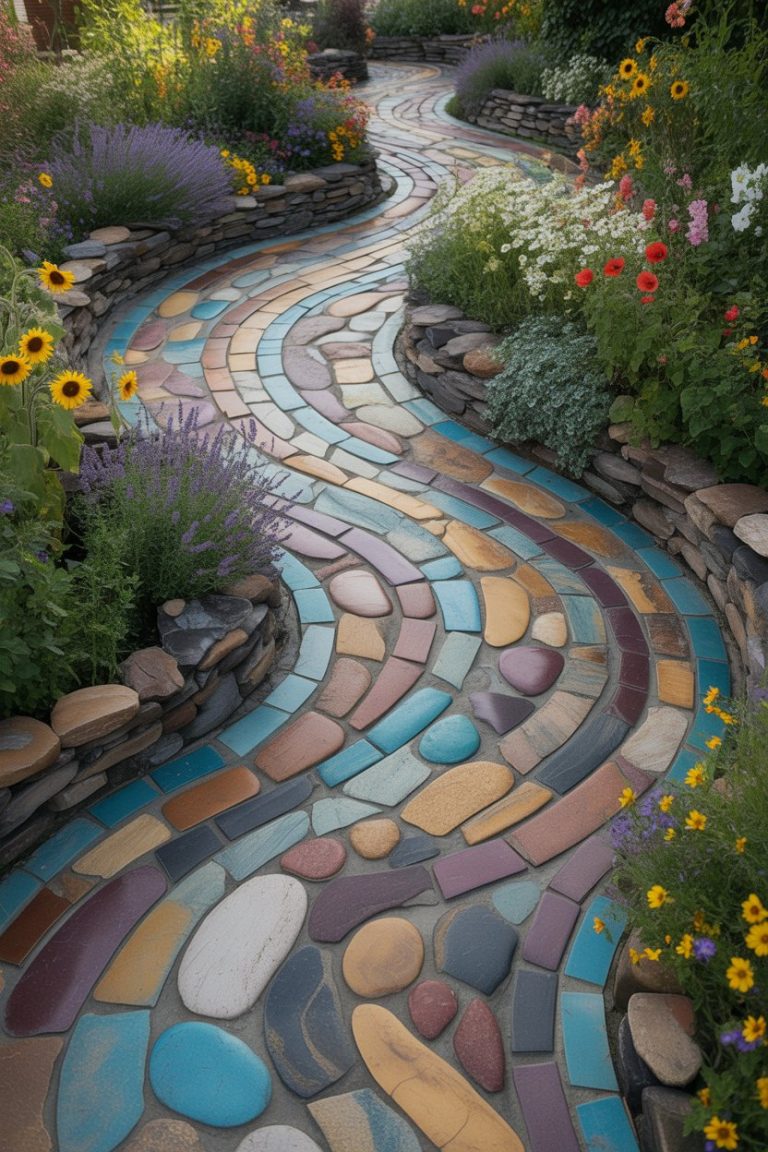 38 Pavers Walkway Ideas for Front Door, Backyard, and Side of House in ...