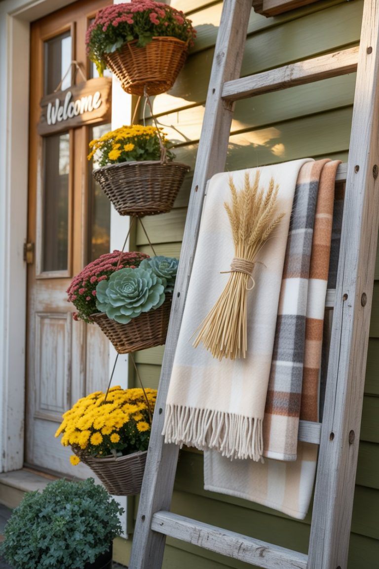 30 Fall Front Porch Decor Ideas 2025 for Farmhouse Style, DIY Projects ...