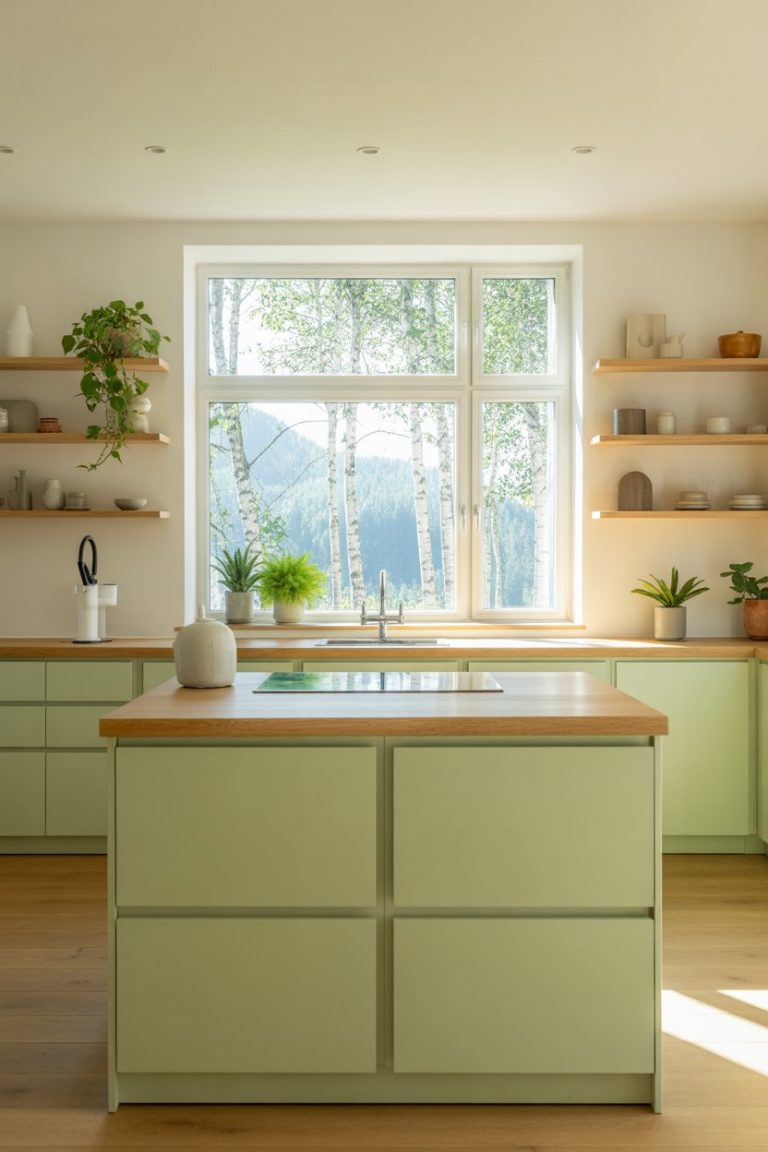 38 Green Kitchen Designs with Sage Olive Mint and Luxury Ideas for ...