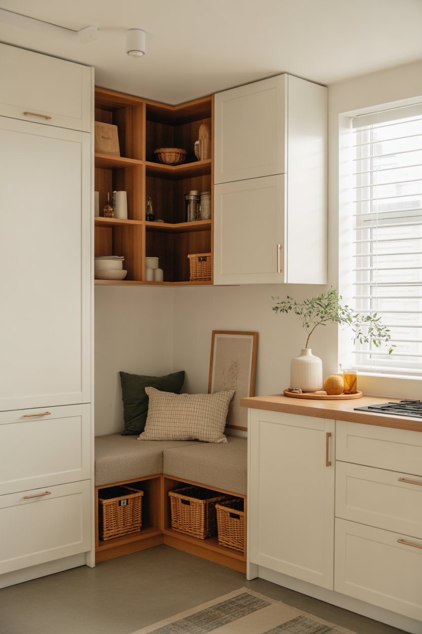 34 Corner Kitchen Pantry Ideas for Smart Storage Layouts With Built In ...
