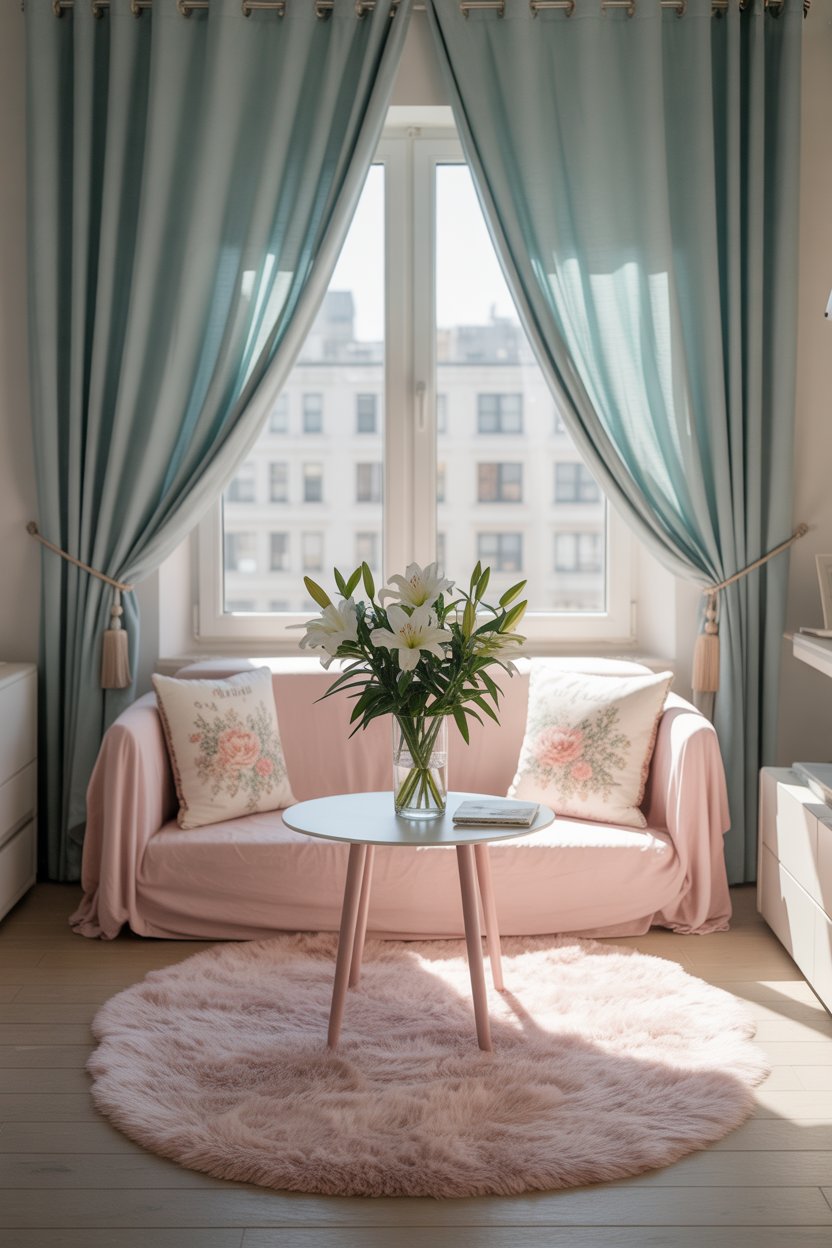 35 Girly Apartments Ideas for a Cute Living Room Aesthetic, Bedroom ...