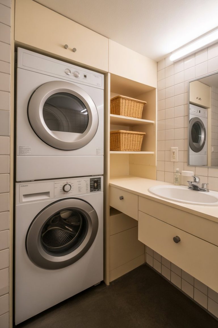33 Brilliant Laundry Room Ideas for Small Spaces with Stackables, Sinks ...
