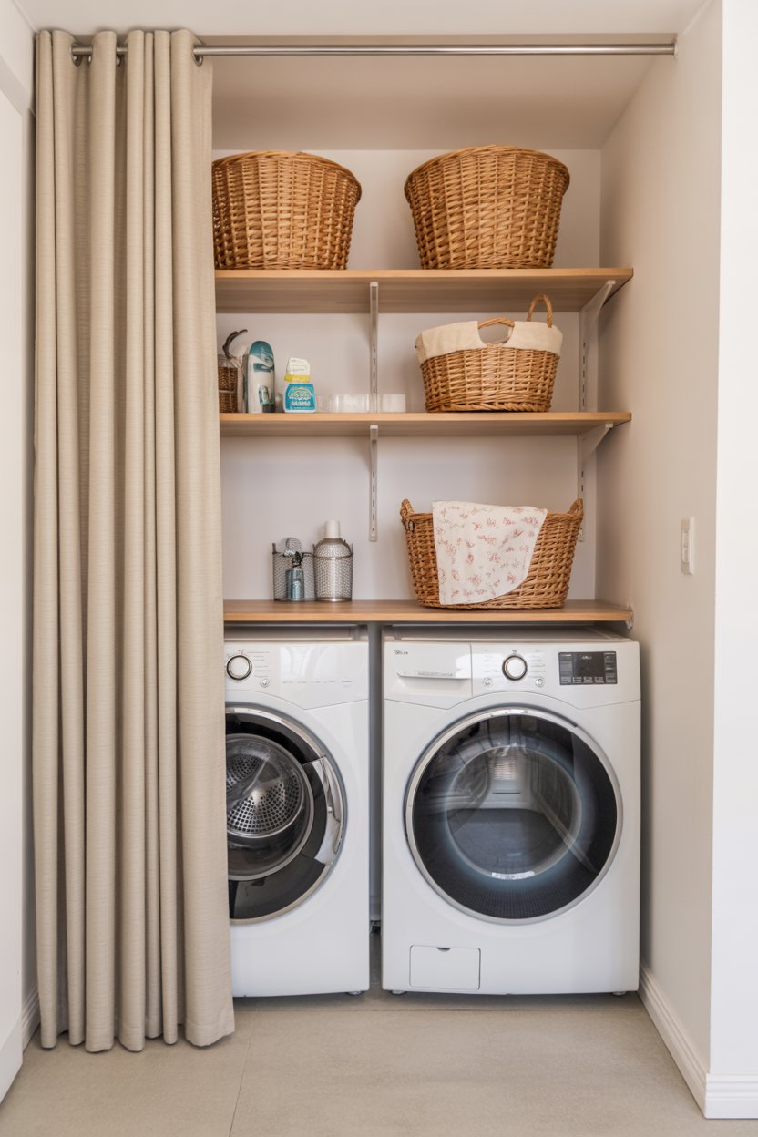 32 Laundry Room Organization Ideas for Small Space Storage and Aesthetic Design