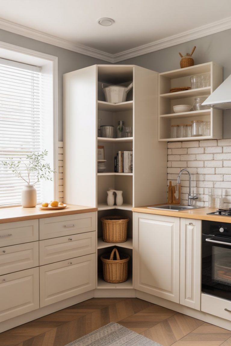 34 Corner Kitchen Pantry Ideas for Smart Storage Layouts With Built In ...